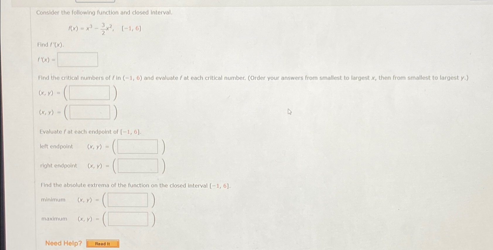 Solved Consider the following function and closed | Chegg.com