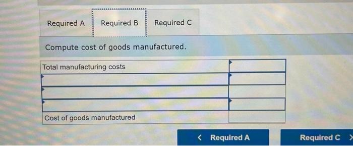 Solved Compute cost of goods manufactured. | Chegg.com