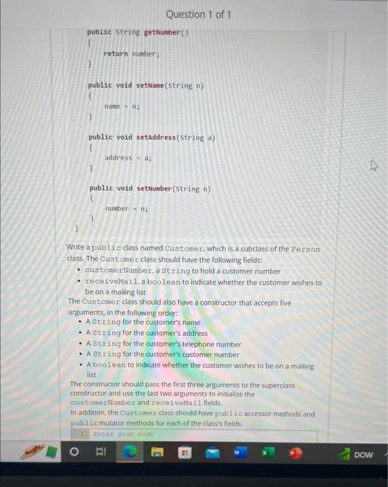 Solved Unlimited thes Assume the following Person class has | Chegg.com