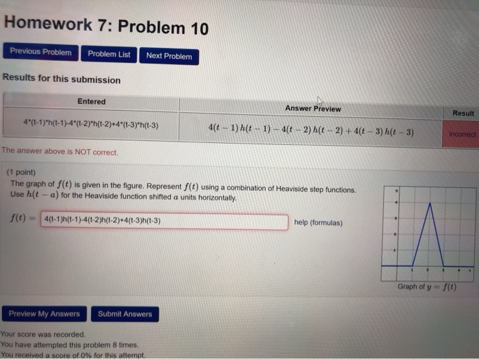 Solved Homework 7 Problem 10 Previous Problem Problem List