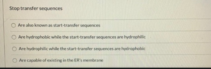 Solved Which of the following proteins are capable of | Chegg.com