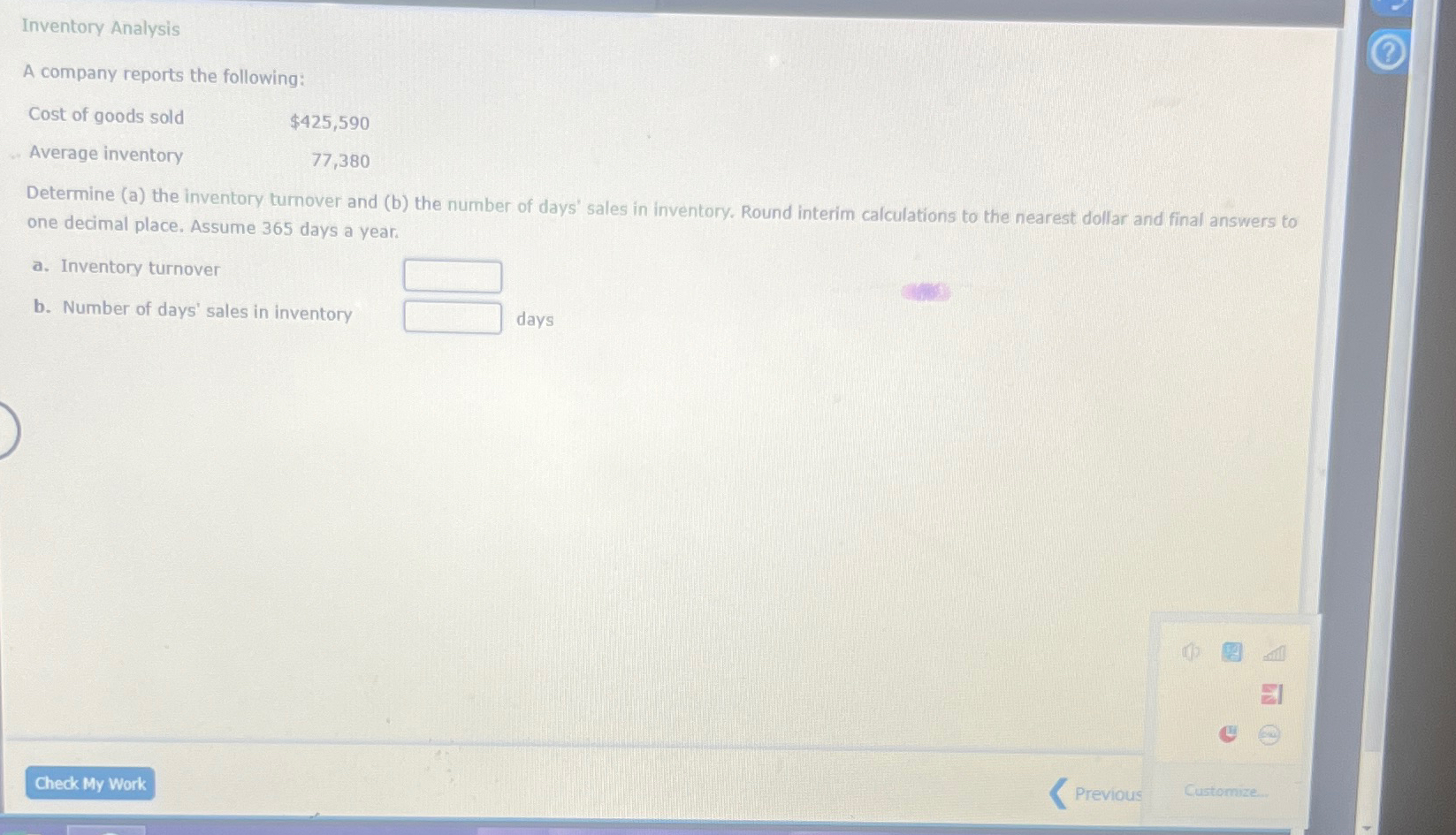 Solved Inventory AnalysisA company reports the | Chegg.com