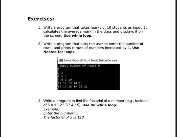 Solved 1. Write a program that takes marks of 10 students as | Chegg.com