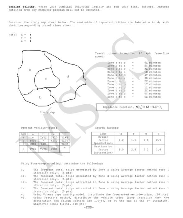 Problem Solving. Write your COMPLETE SOLUTIONS | Chegg.com