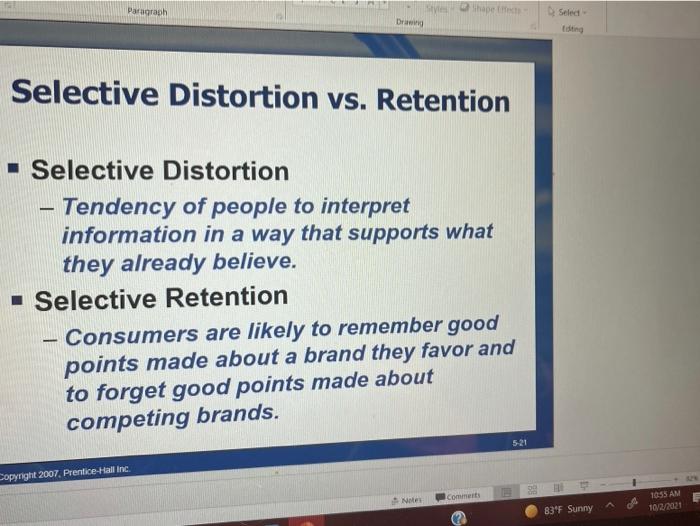 Solved Paragraph Chape (Hects Drug Selective Distortion vs. | Chegg.com