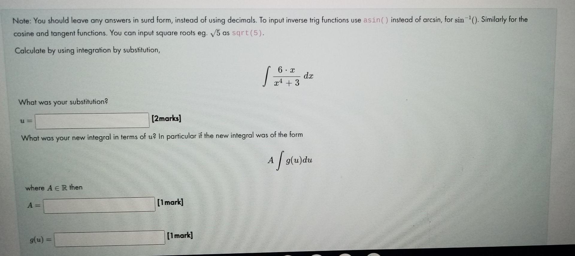 Solved Note: You should leave any answers in surd form, | Chegg.com