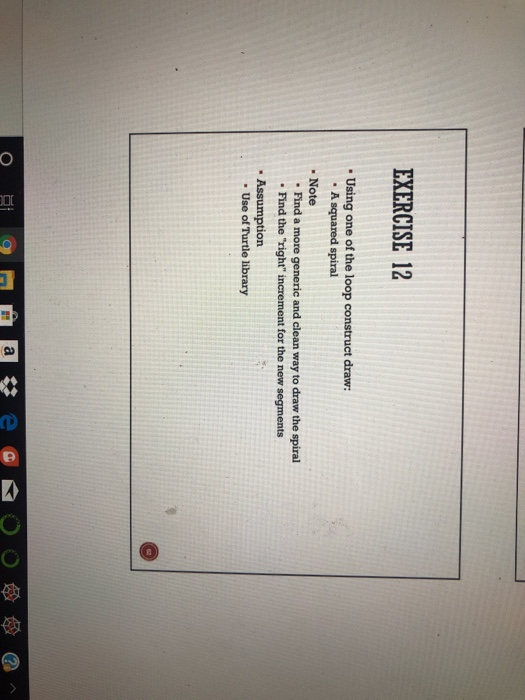 Solved Exercise 12 Using One Of The Loop Construct Draw • 