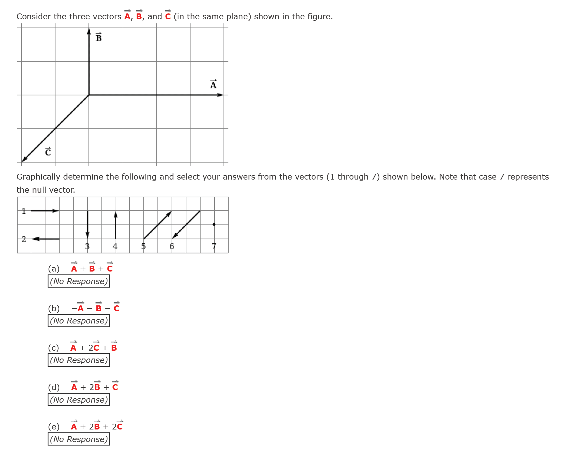 Solved Consider the three vectors vec(A),vec(B), ﻿and | Chegg.com