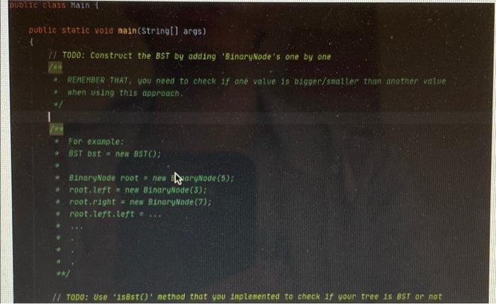 Solved Lab 2 Binary Search Trees Download Binarynodejava
