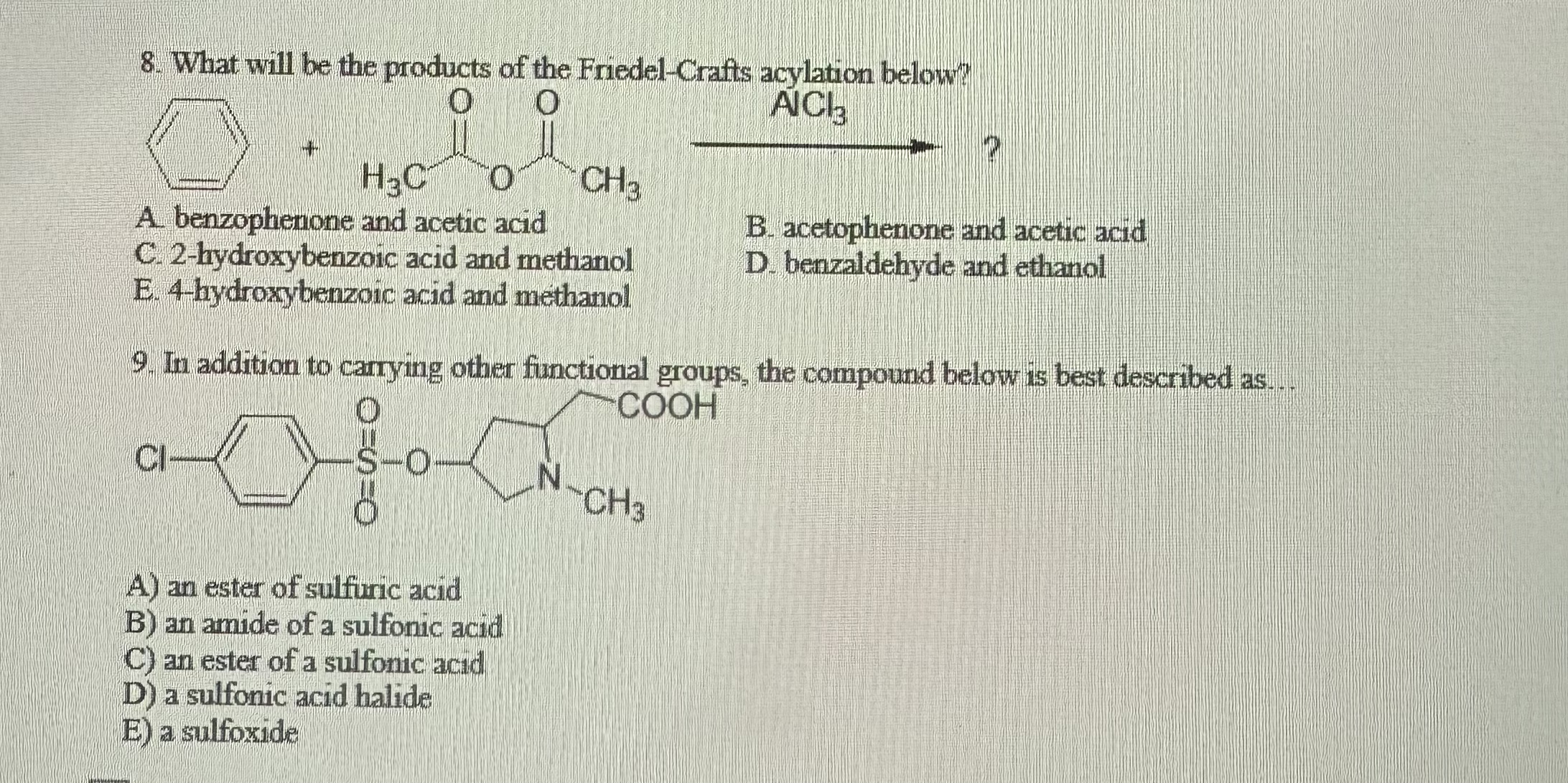 Solved What will be the products of the Friedel-Crafts | Chegg.com