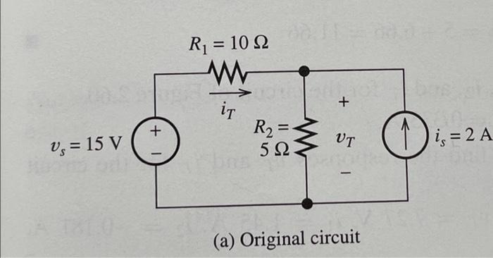 Solved Use superposition in solving the circuit shown in the | Chegg.com