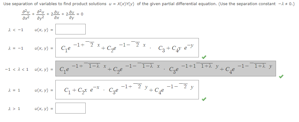 Solved Use separation of variables to find product solutions | Chegg.com