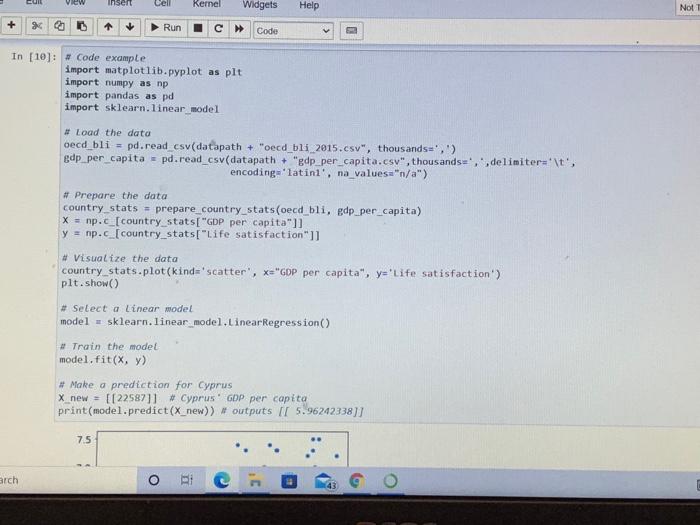 Problem 3: Modify Linear RegressionModel.ipynb such | Chegg.com