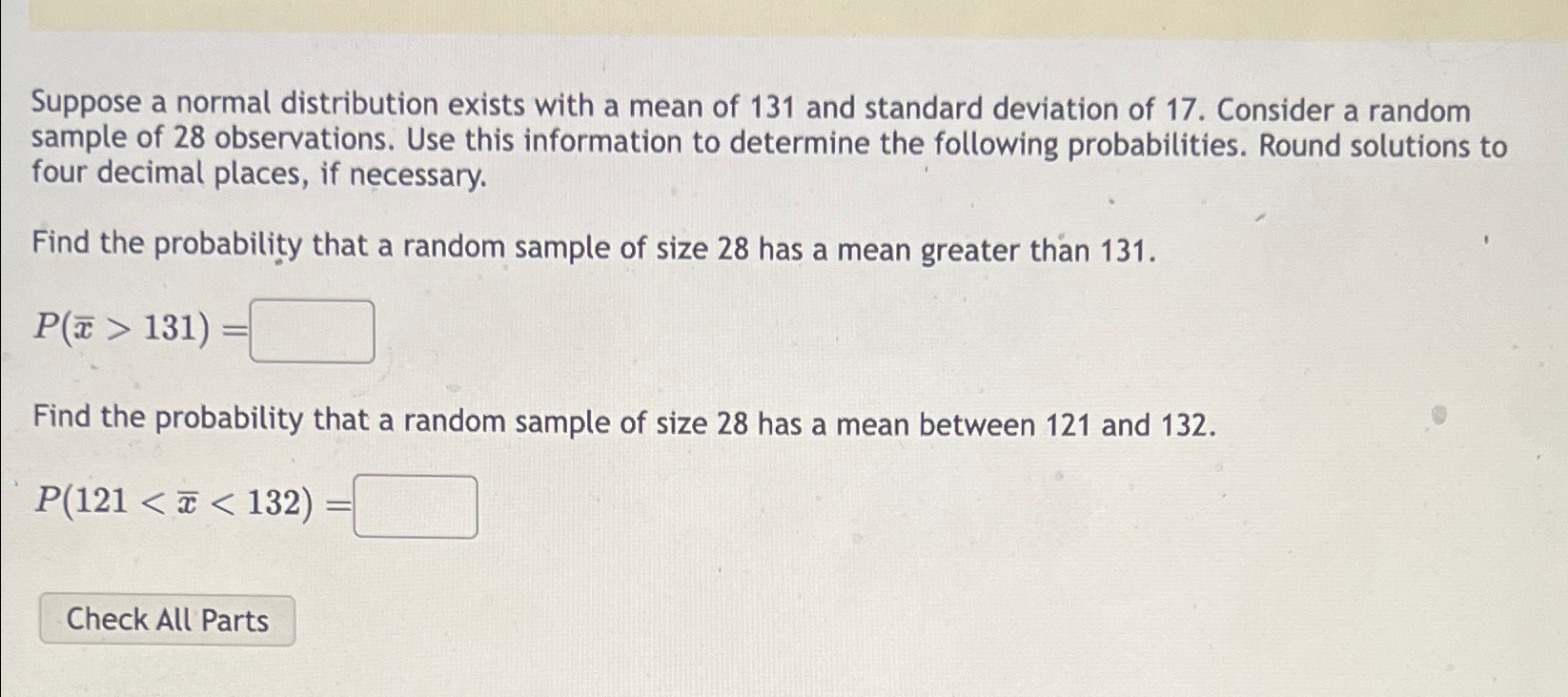 Solved Suppose a normal distribution exists with a mean of | Chegg.com