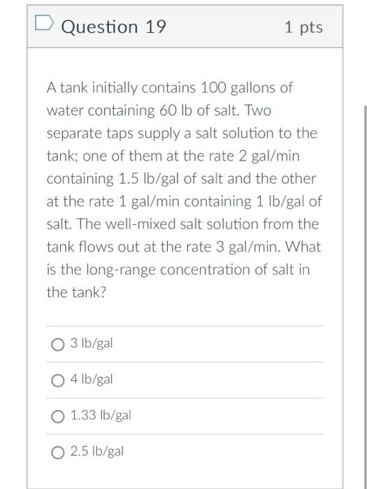 Solved Question 17 1pt Find the solution of the following | Chegg.com