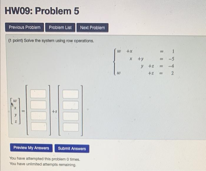 Solved HW09: Problem 5 Previous Problem Problem List Next | Chegg.com