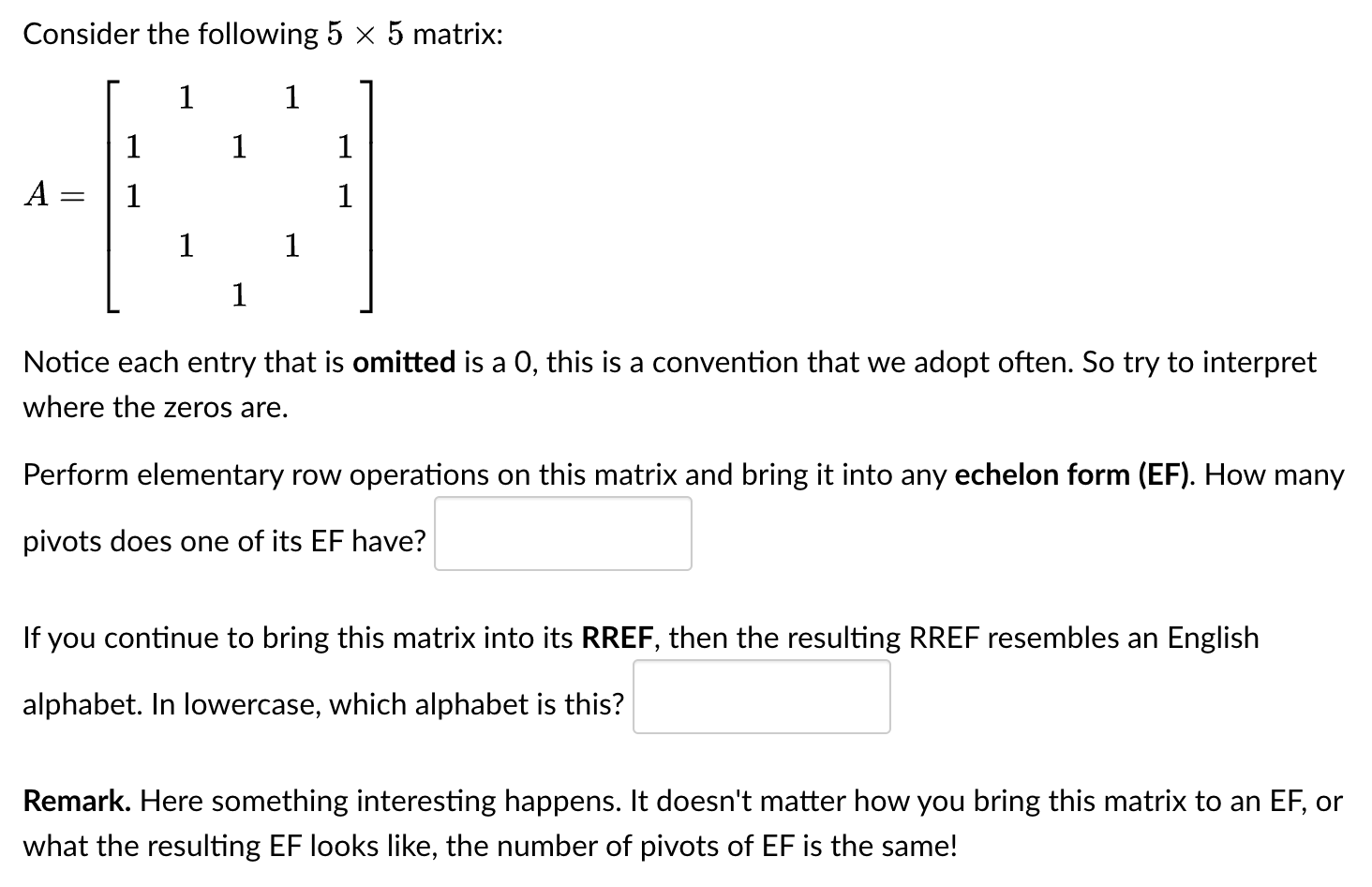 Solved Consider the followi×5 | Chegg.com