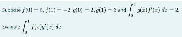 Solved Suppose f(0)=5,f(1)=-2,g(0)=2,g(1)=3 ﻿and | Chegg.com