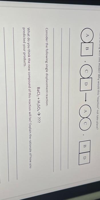 Solved Consider the following single displacement reaction: | Chegg.com