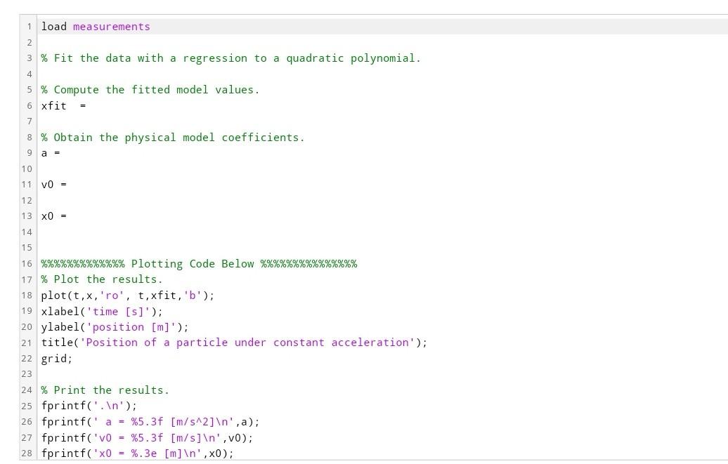 Solved Case Study: Particle with a Constant Acceleration | Chegg.com