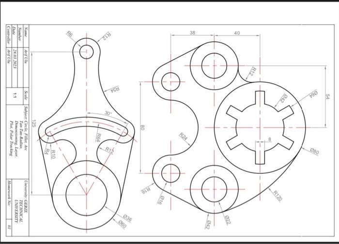 Can any expert draw this in AutoCad and convert the | Chegg.com