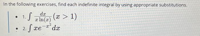 Solved In the following exercises, find each indefinite | Chegg.com