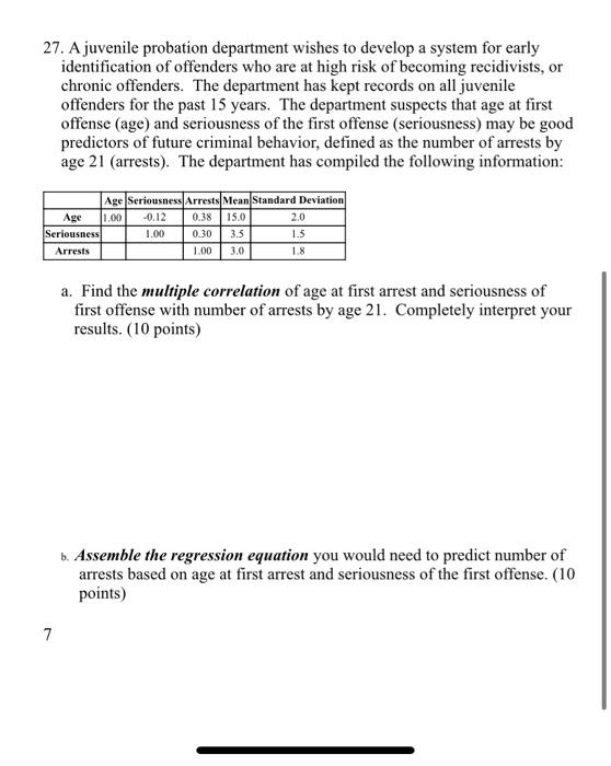 Solved PSYC 3301 - Advanced Statistics Correlational | Chegg.com
