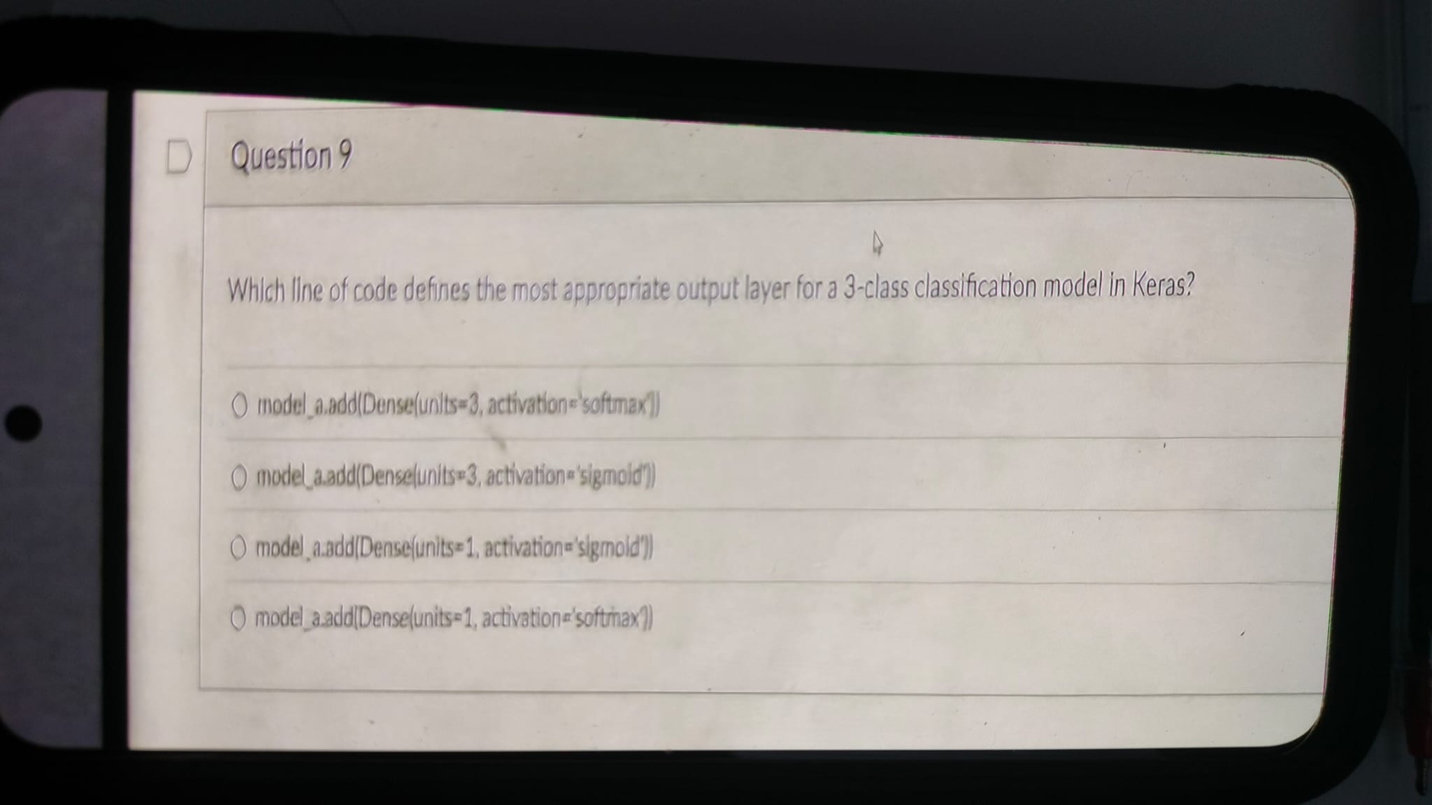 Solved Question 9Which line of code defines the most | Chegg.com