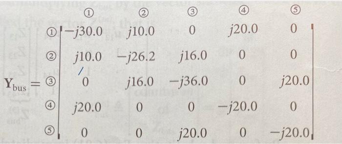 Solved Determine Y-bus Matrix and find new Y-matrix after | Chegg.com