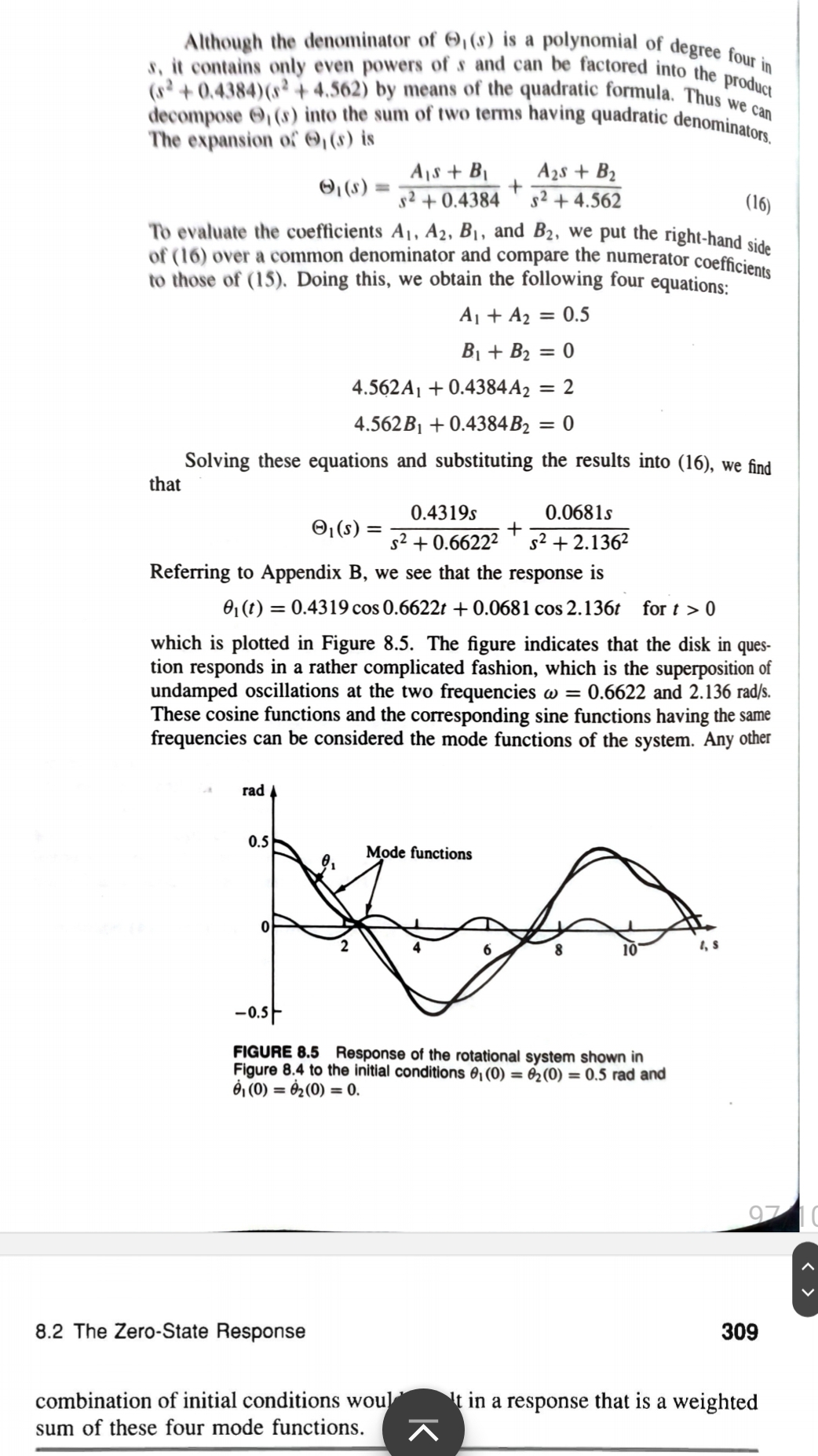 Solved 8.2 ﻿Repeat Example 8.3 ﻿for the initial conditions | Chegg.com