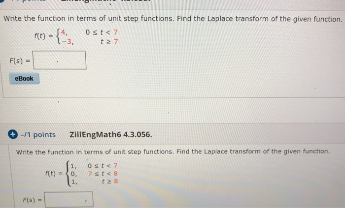 Solved Write the function in terms of unit step functions. | Chegg.com