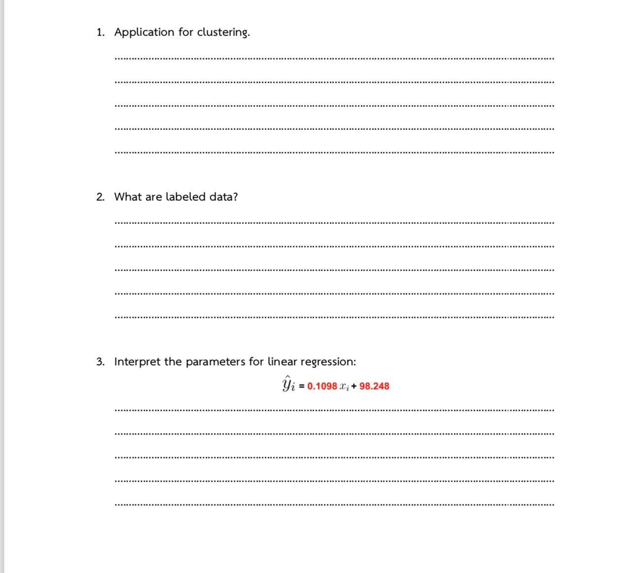 Solved Application for clustering.What are labeled | Chegg.com