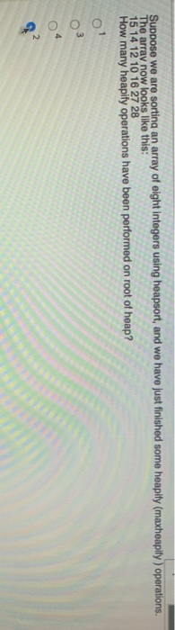 Solved Suppose we are sorting an array of eight integers | Chegg.com