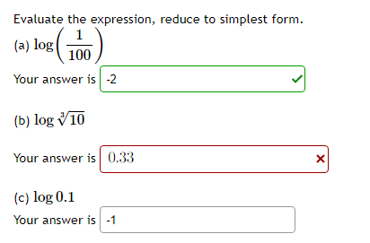 Solved Evaluate the expression, reduce to simplest | Chegg.com