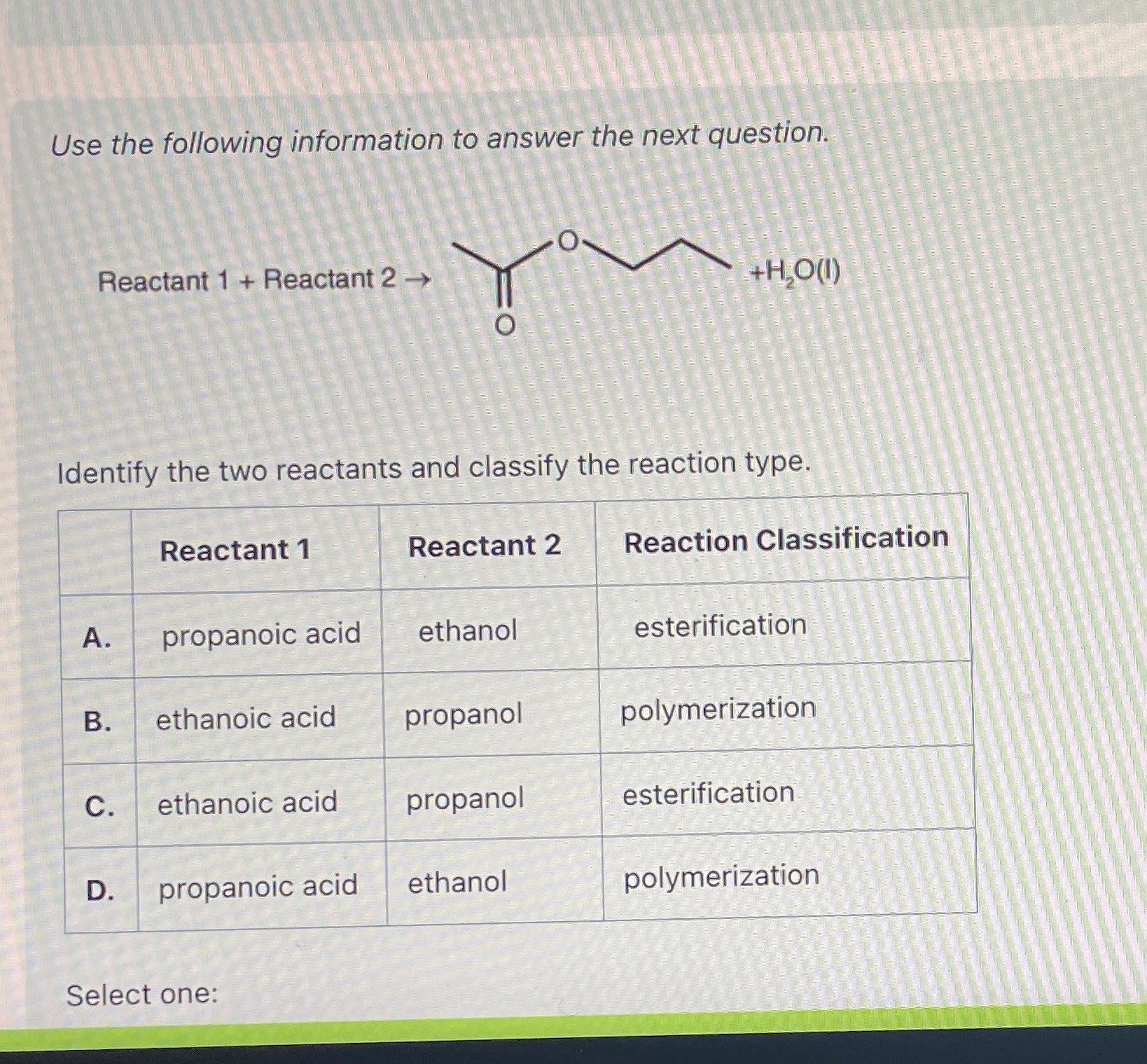 Solved Use the following information to answer the next | Chegg.com