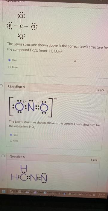 Solved Which (if any) of the three Lewis structures in | Chegg.com
