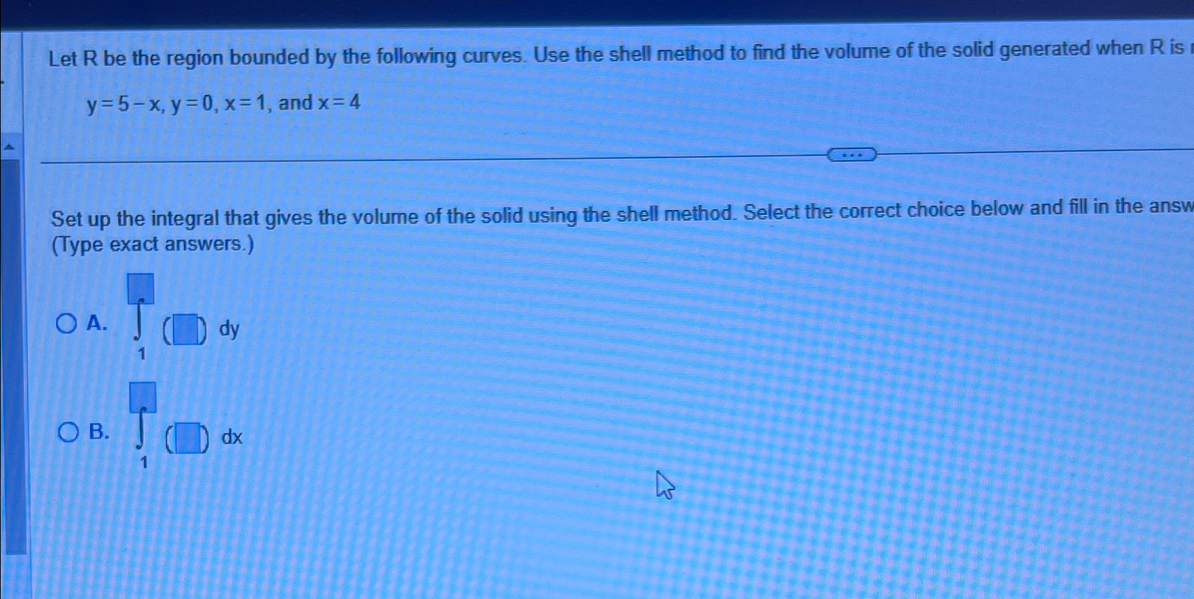 Solved Let R ﻿be the region bounded by the following curves. | Chegg.com