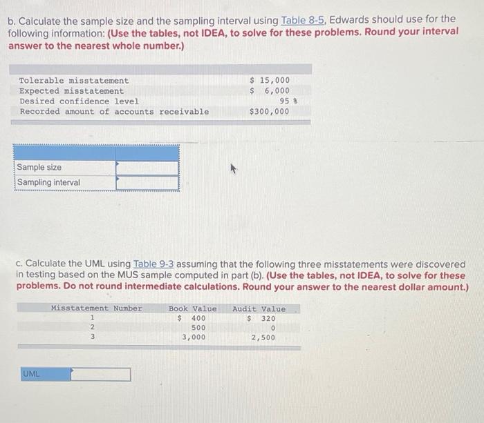 b. Calculate the sample size and the sampling | Chegg.com