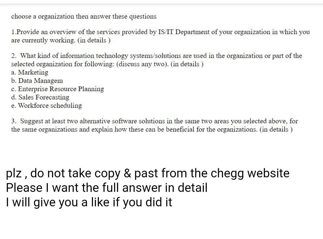 Solved ------------ Organization 1 = cement | Chegg.com