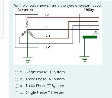 Solved For the circuit shown, name the type of system used. | Chegg.com