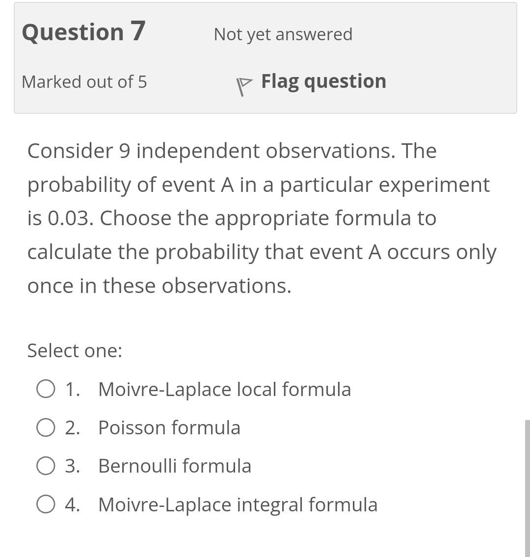 Solved Consider 9 independent observations. The probability | Chegg.com