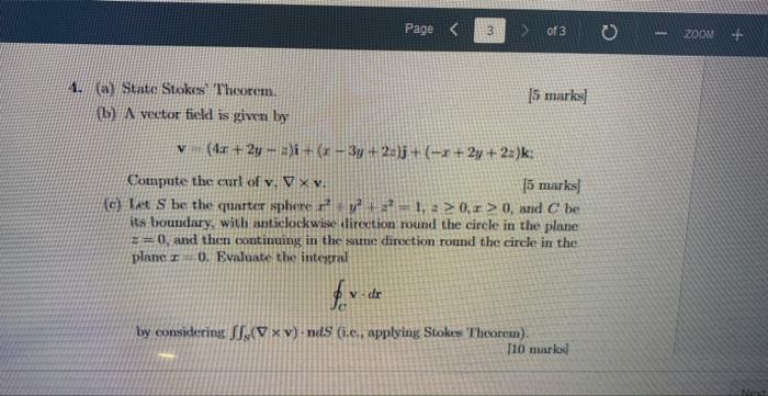 Solved solve part C and use stoke theroem. ill give a thumbs | Chegg.com