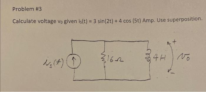 Solved Calculate voltage v0 given is | Chegg.com