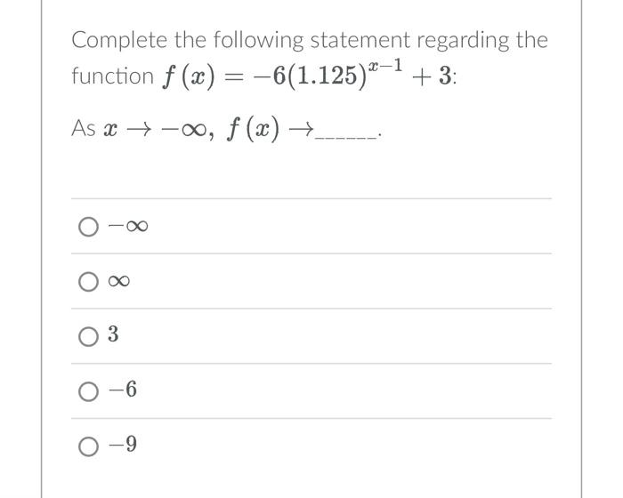 Solved Complete the following statement regarding the | Chegg.com