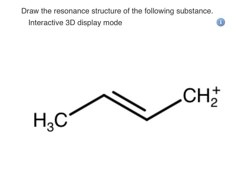 Solved Resonance form of (2E)-but-2-en-1-ylium Draw the | Chegg.com