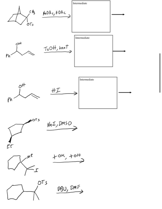Solved Section 2 Predict the Product/Intermediate for each | Chegg.com