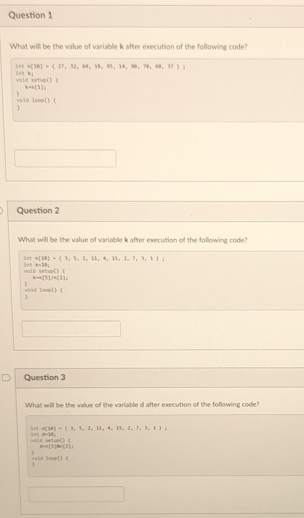 Solved What will be the value of variable k after execution | Chegg.com