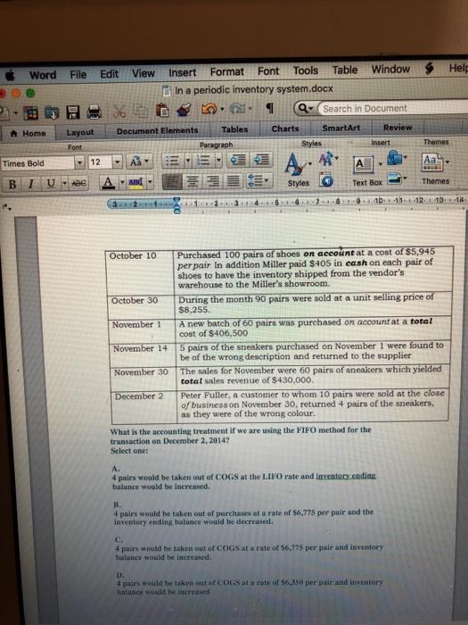 Helg Word File Edit View Insert Format Font Tools | Chegg.com