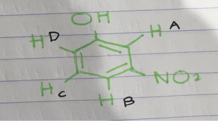 Please draw the splitting pattern for the molecule | Chegg.com