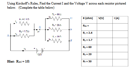 Solved Using Kirchoff's Rules, Find the Current I and the | Chegg.com